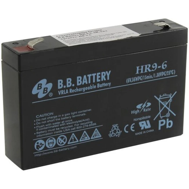 Сменные аккумуляторы АКБ для ИБП B.B. Battery HR9-6 (6 В) купить в ...